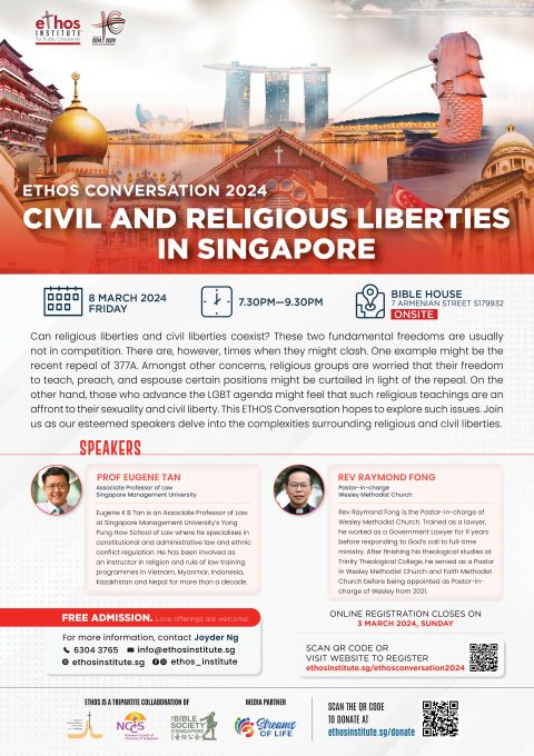 ETHOS Conversation 2024: Civil and Religious Liberties in Singapore - ETHOS Institute for Public ...